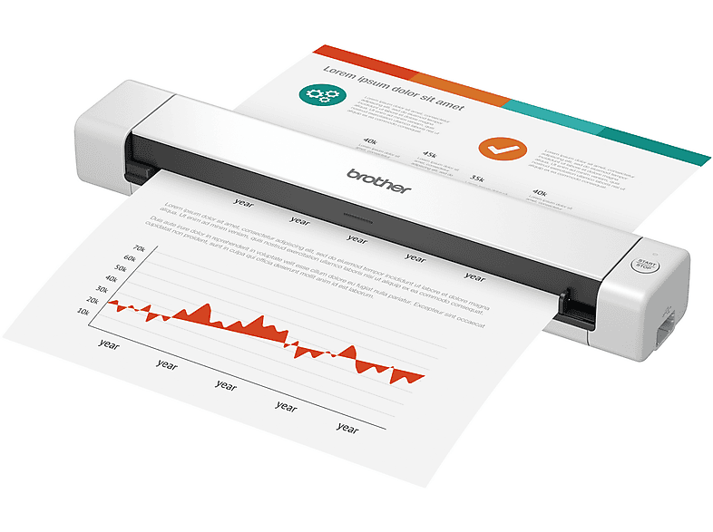 BROTHER DS-640 Scanner Grijs | MediaMarkt