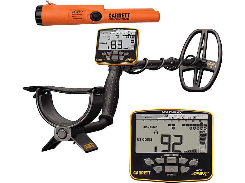 GARRETT Ace APEX (Viper) + ProPointer AT Z-Lynk Metalldetektor | MediaMarkt
