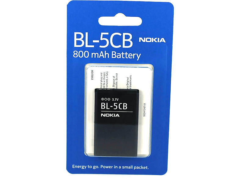 NOKIA Original Akku für Nokia BL-5CB Li-Ion Akku, Li-Ion, 3.7 Volt, 800 ...