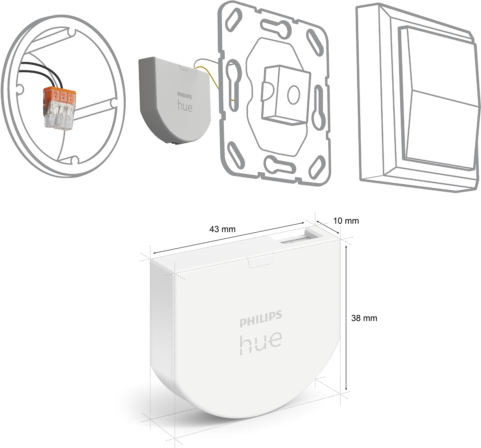 PHILIPS HUE Wall Switch Module Schakelmodule set van 2 (Wit) | | MediaMarkt