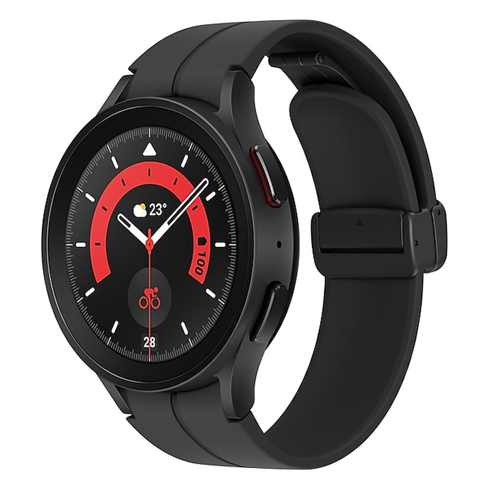 SAMSUNG Galaxy Watch5 Pro R925F Smartwatch Silikon, Schwarz | MediaMarkt