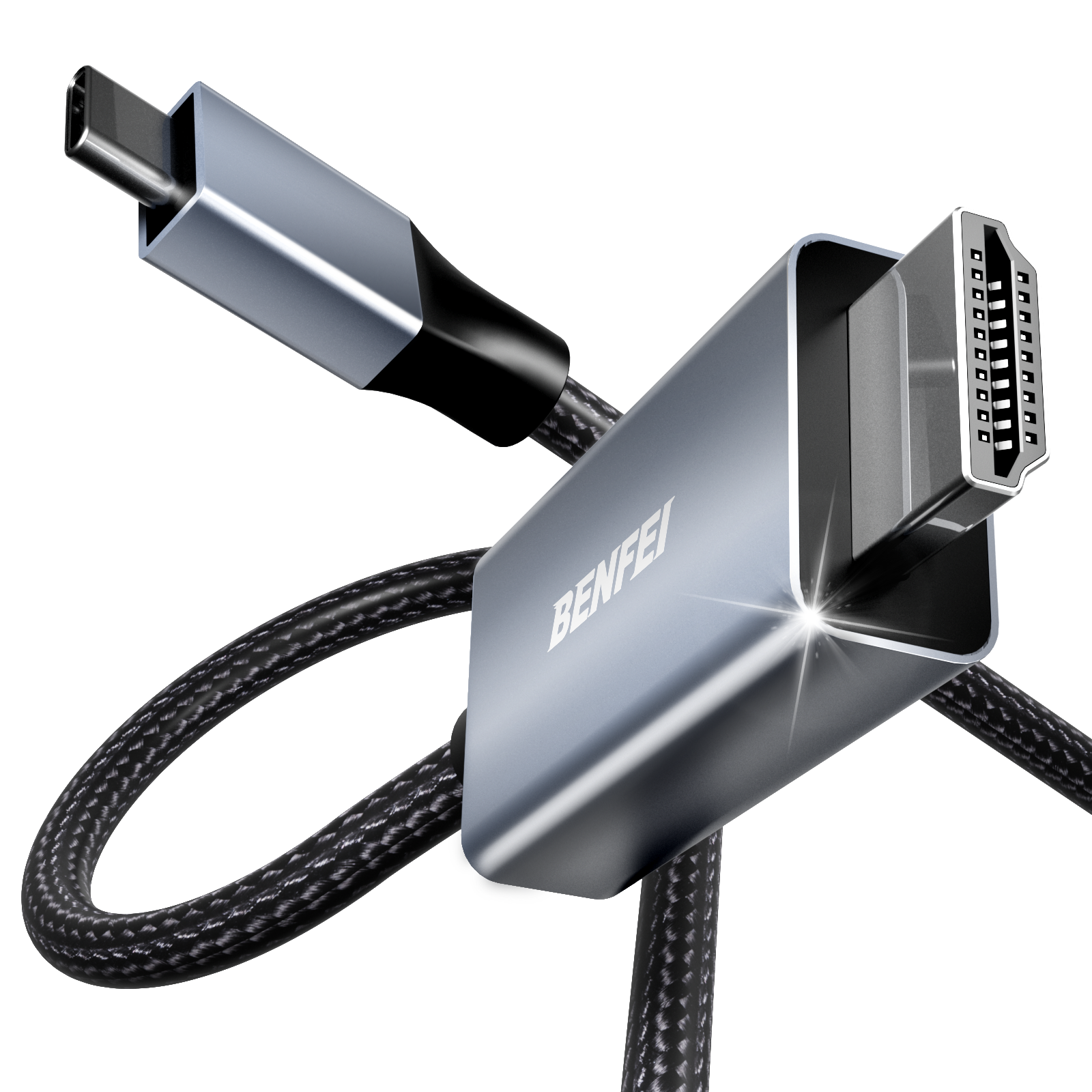 BENFEI USB C auf HDMI Kabel Adapter, Grau | MediaMarkt