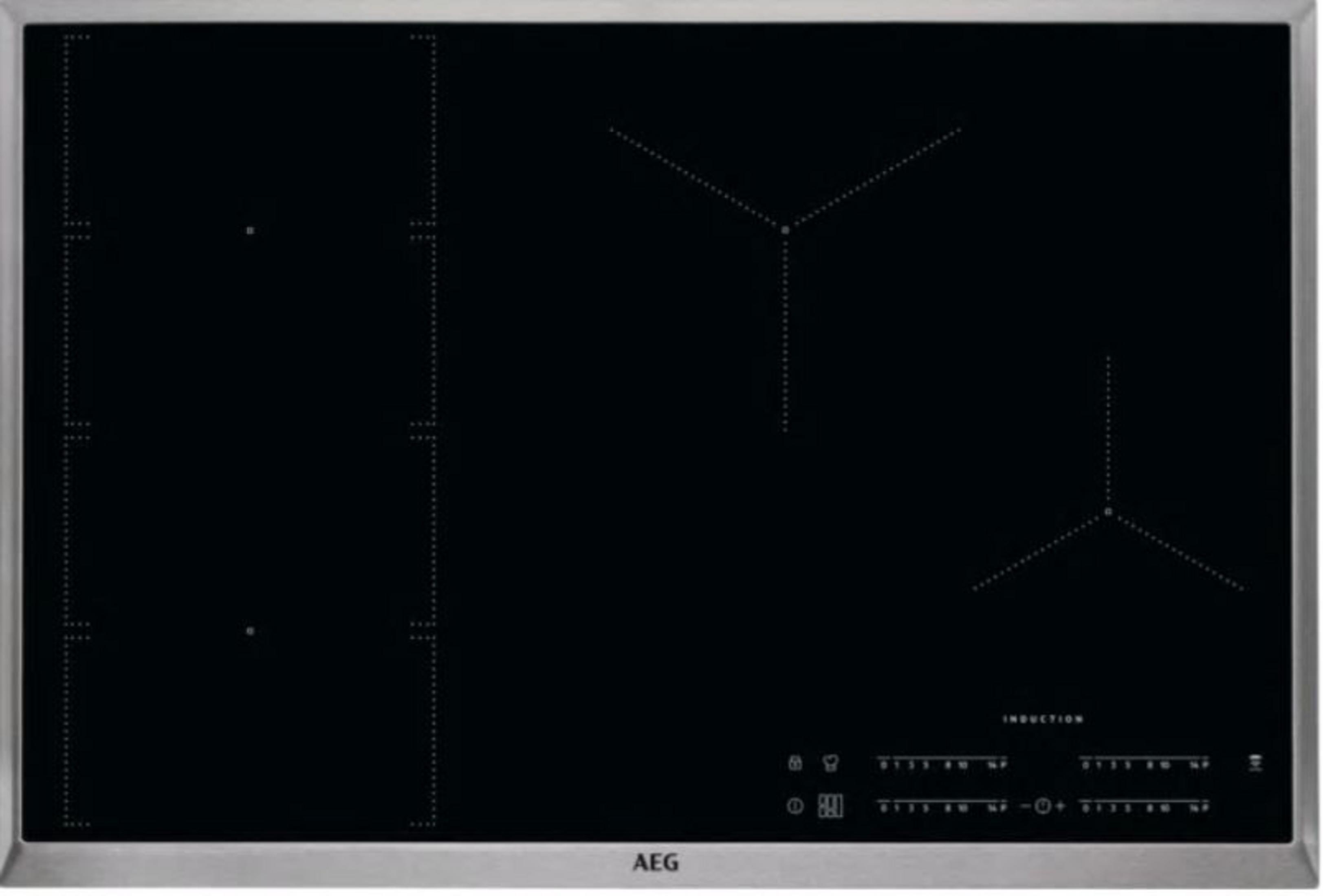 PIANO COTTURA A INDUZIONE AEG IKE84471XB, 4 zone cottura, 766 mm x 516 ...