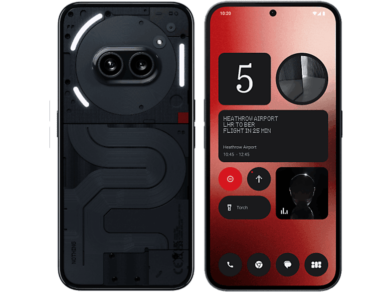 NOTHING PHONE 2A 6.7P/5G/4N/12+256GB/B, Negro, Móvil Android, 256 GB, 12 GB RAM, 6,7 " AMOLED ...