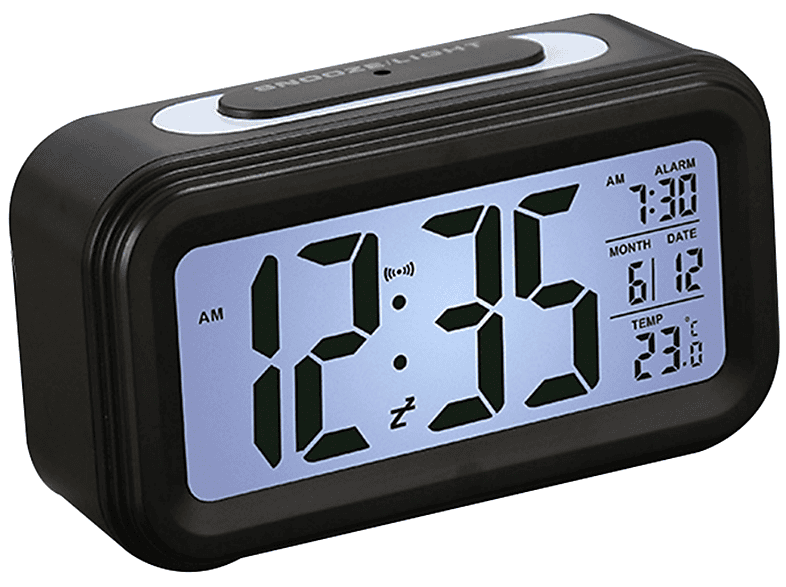 KKVOGMLE Große elektronische LCD-Uhr Digitaler Wecker | SATURN