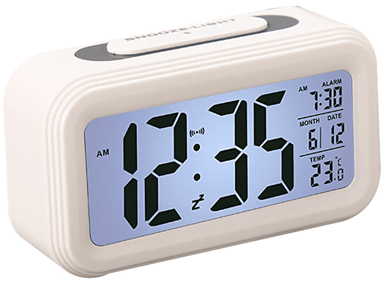 ELKUAIE Große elektronische LCD-Uhr Digitaler Wecker | MediaMarkt