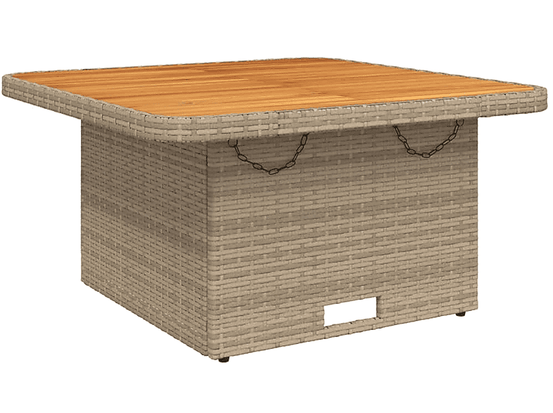 VIDAXL 368271 Gartentisch, Beige und Braun | MediaMarkt