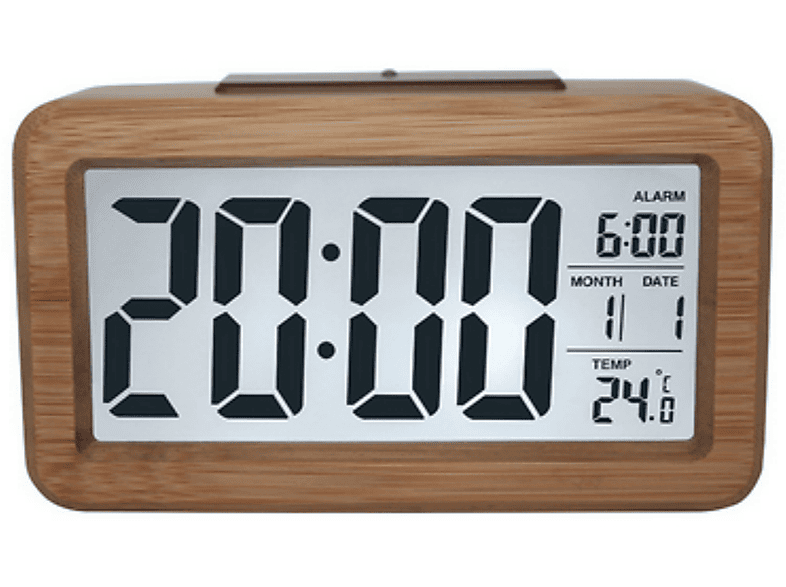 ELKUAIE Wecker aus massivem Holz Digitaler Wecker | SATURN