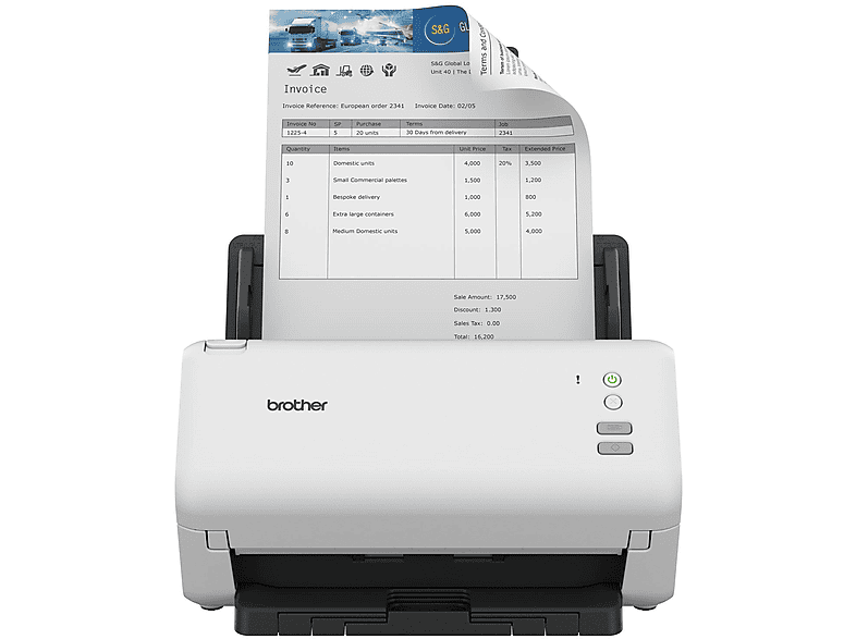 BROTHER ADS-4100 Scanner Zwart, Wit | MediaMarkt