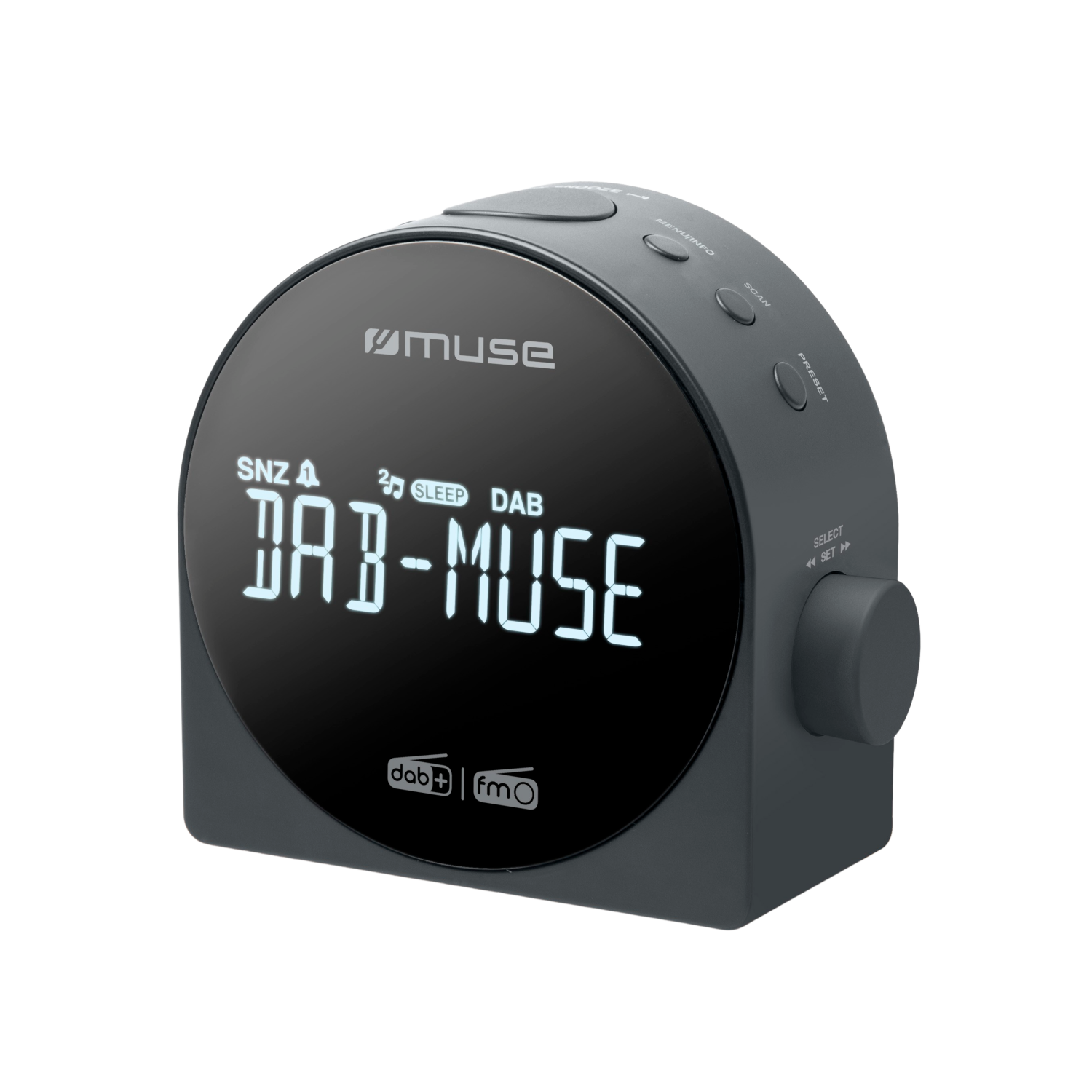 MUSE M185CDB Wekkerradio Zwart | MediaMarkt