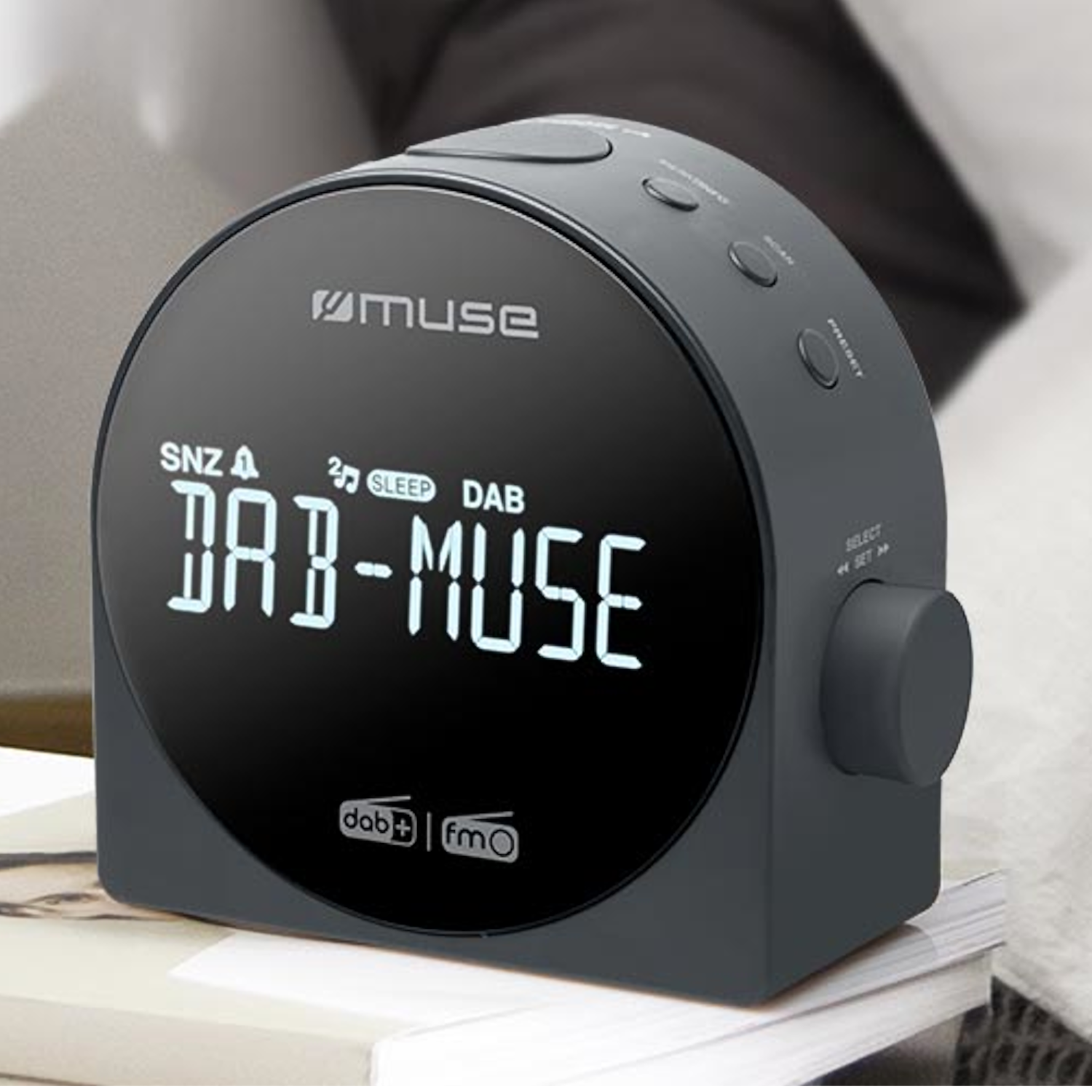 MUSE M185CDB Wekkerradio Zwart | MediaMarkt