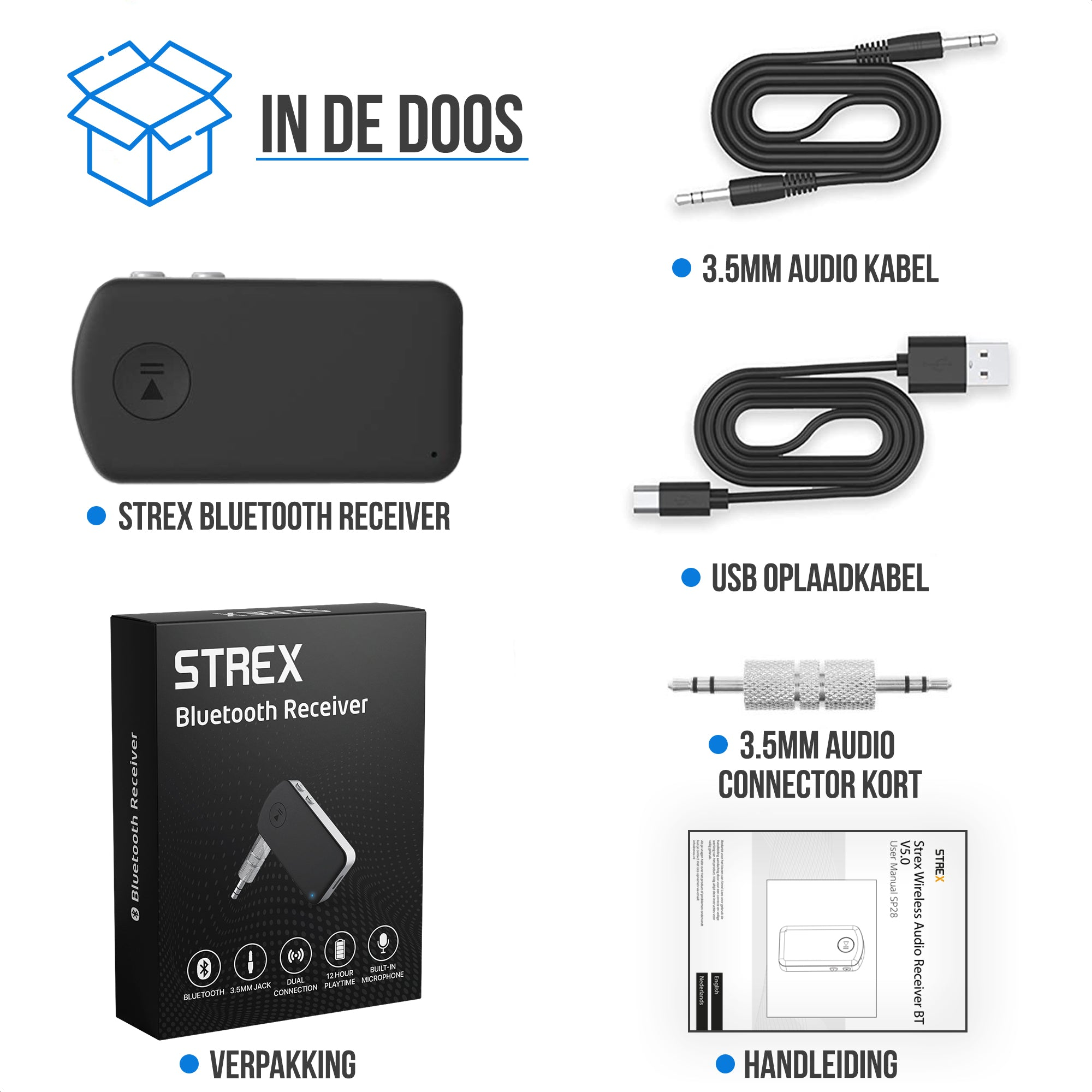 STREX SP28 Bluetooth Ontvanger | MediaMarkt