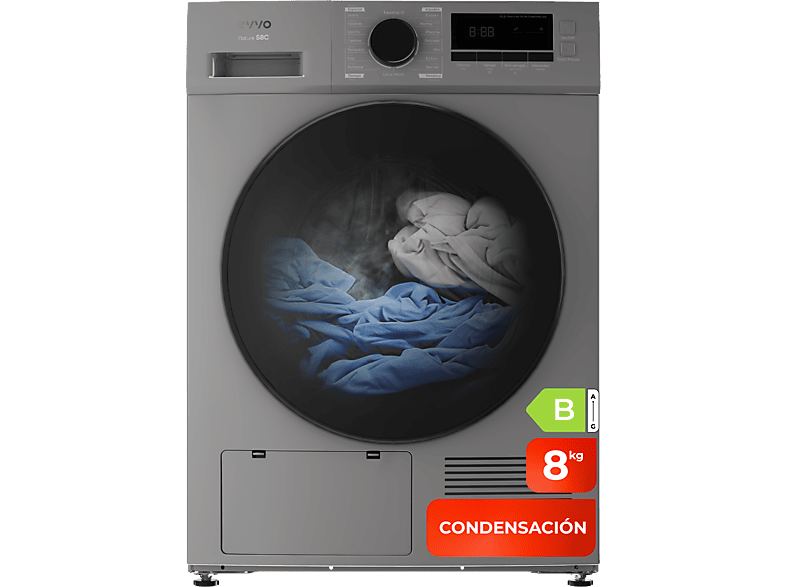 Secadora por condensación | EVVO S8CX, Condensación, 8 kg, 16 programas ...