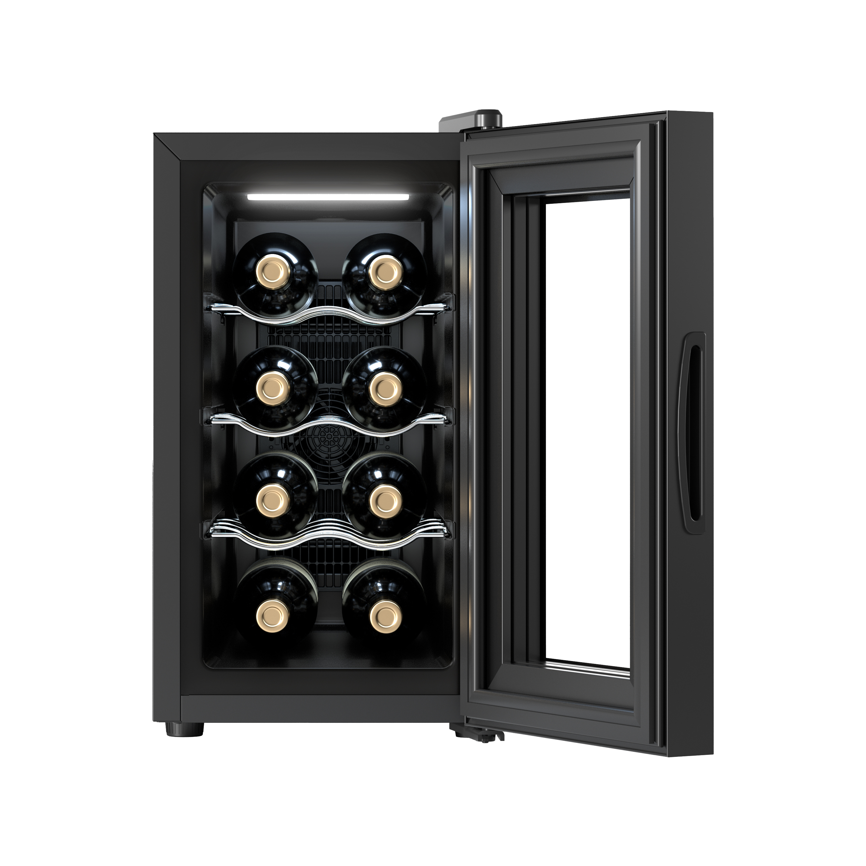 Vinoteca libre instalación | EVVO VT8, Compresor, 8 botellas, Negro | MediaMarkt