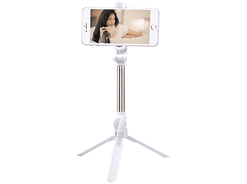 NEVEANCE 360 Grad freie Drehung Selfie Stick, Weiß | SATURN