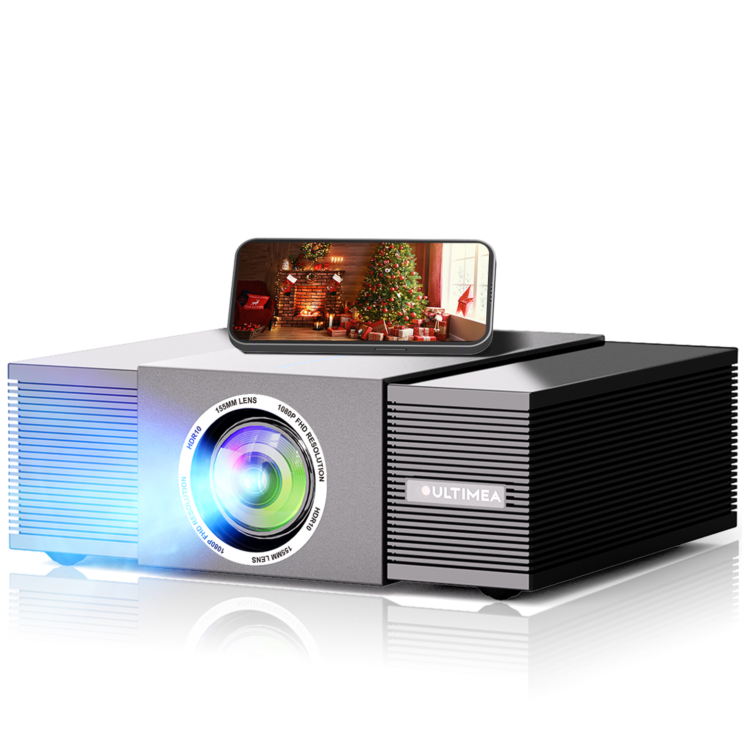 ULTIMEA Apollo-P60 Native 1080P Full HD Beamer mit Autofokus und 6D ...