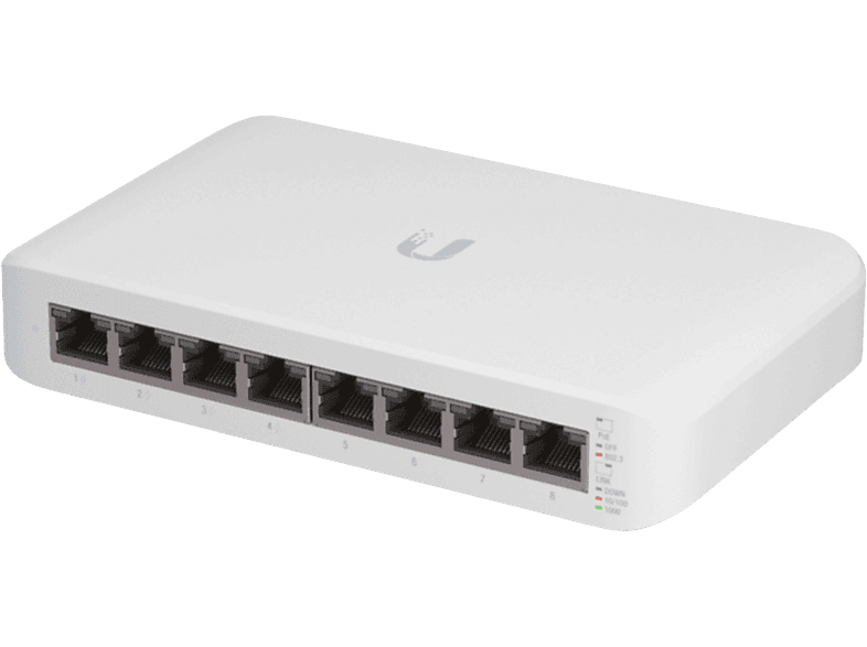 UBIQUITI UniFi Switch Lite, 8 poort 52W PoE PoE-switch | MediaMarkt