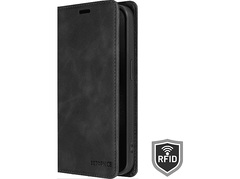 AVIZAR RFID-Blocker, Bookcover, Apple, iPhone 15 Pro, Schwarz | SATURN