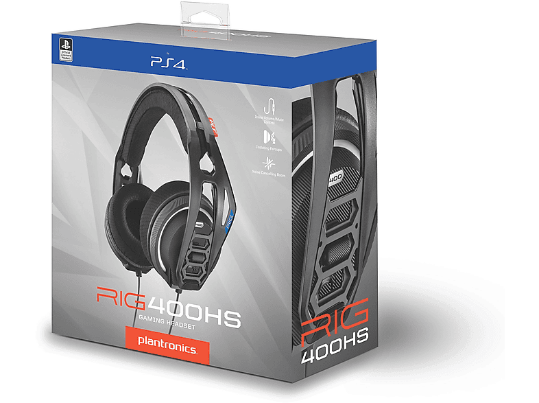 NACON PL048527 RIG 400 HS, Over-ear Gaming Headset Schwarz | SATURN