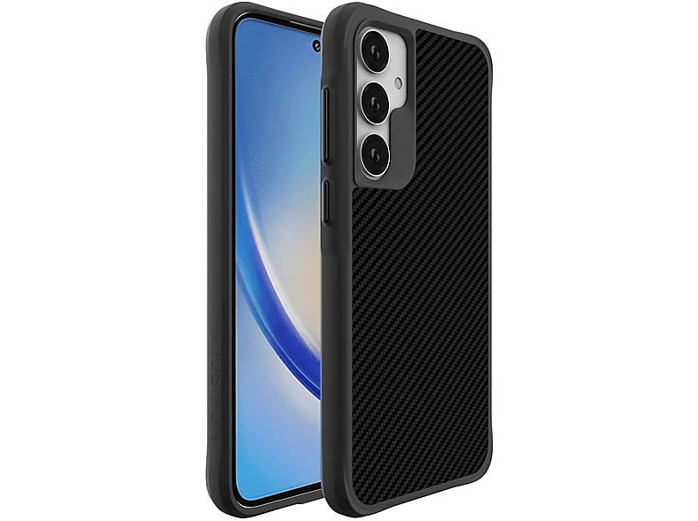 IMOSHION Rugged Hybrid Carbon Case geschikt voor Samsung Galaxy A35 ...