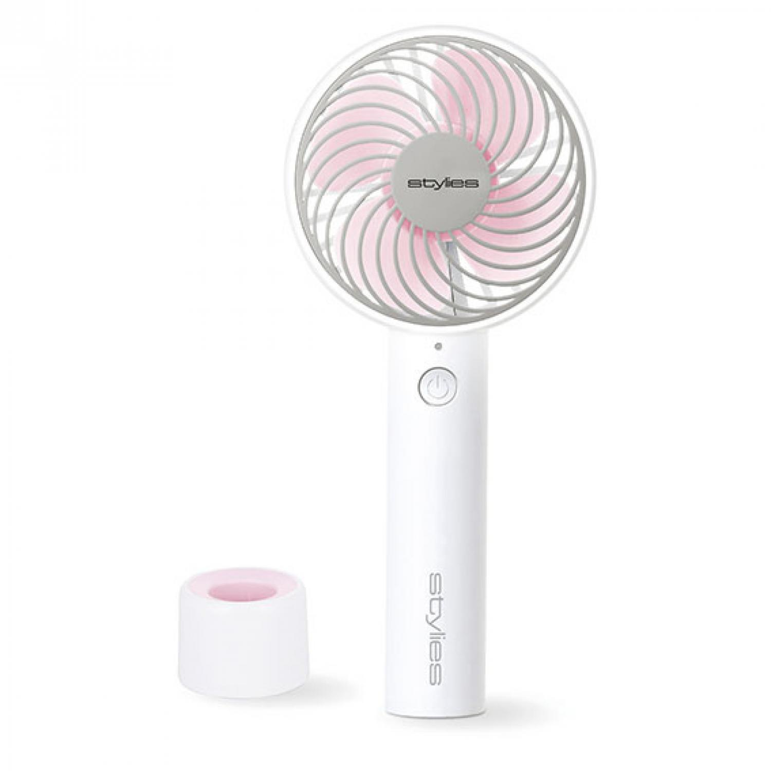STYLIES LACERTA HANDY PINK Hand-Ventilator Weiss/Pink (5 Watt) | MediaMarkt