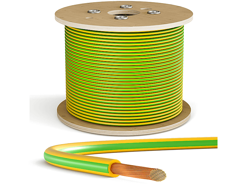 HB-DIGITAL PVC Aderleitung 300m H07V-K flexibles 6mm2 Erdungskabel ...