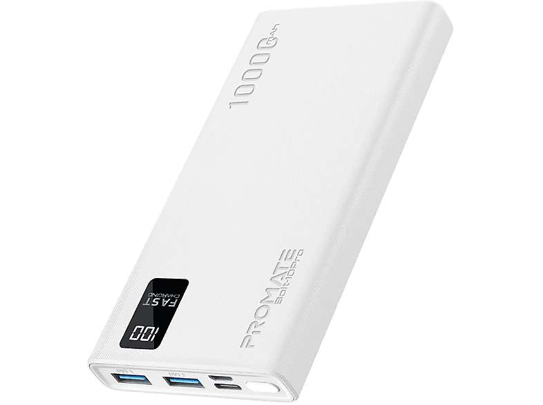 Power Bank | PROMATE Bolt-10 Pro 10W, 10000 mAh, Blanco | MediaMarkt