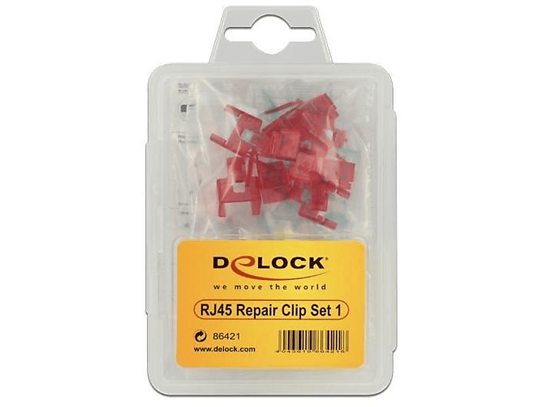 DELOCK DeLOCK 86421 DeLOCK RJ45 Reparat.Set 1 40 clips farb., RJ45 ...