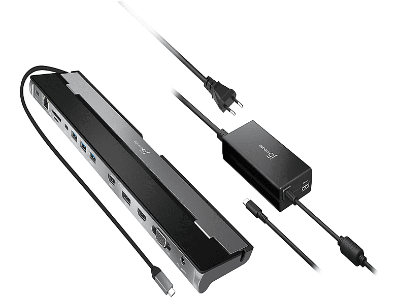 J5CREATE JCD543P-EN USB-C dreifach Display 100W PD Adapter ...