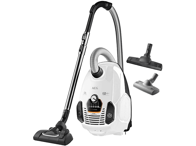 AEG VX7-2-IW-S Stofzuiger met zak Zwart, Wit | MediaMarkt