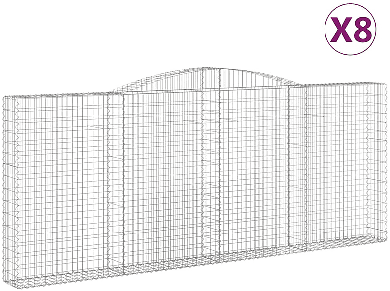 VIDAXL 3146911 Gabionenkorb Silber | MediaMarkt