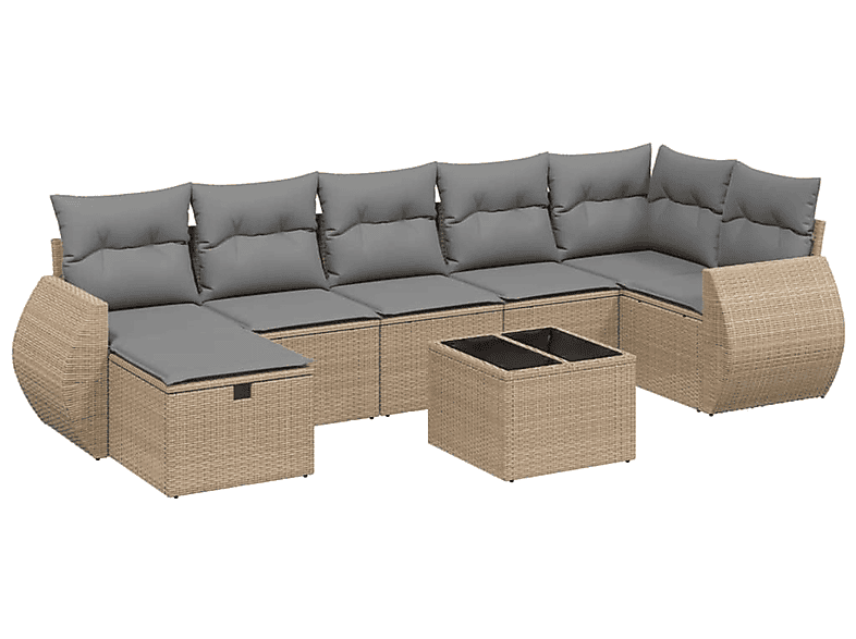 VIDAXL 3264135 Gartentisch- und Stuhlset, Beigemischung | MediaMarkt