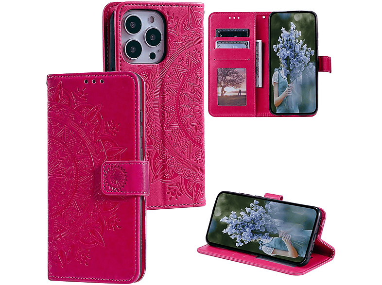 KÖNIG DESIGN Book Case, Bookcover, Apple, iPhone 15 Pro Max, Rot | SATURN