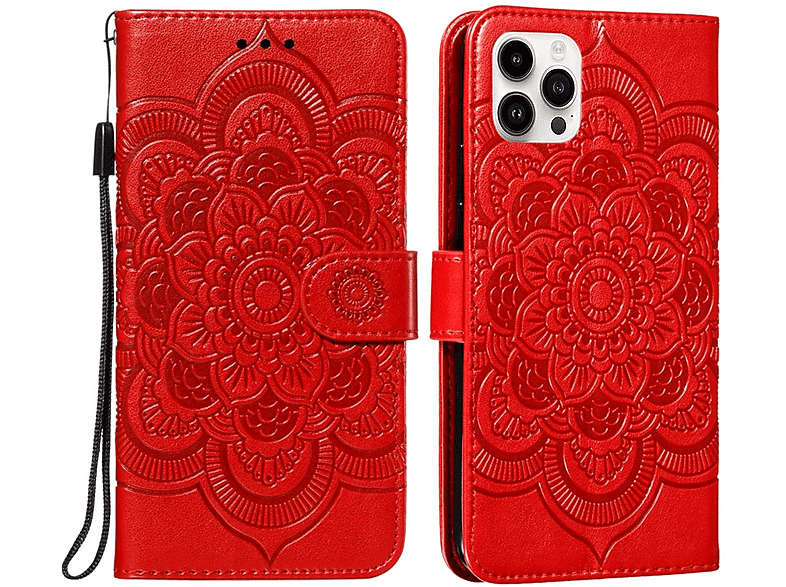 KÖNIG DESIGN Book Case, Bookcover, Apple, iPhone 15 Pro, Rot | SATURN