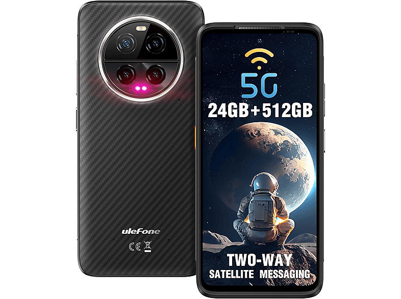 ULEFONE Armor 23 Ultra 5G 24GB Android 13 mit Satellit 512 GB Schwarz ...