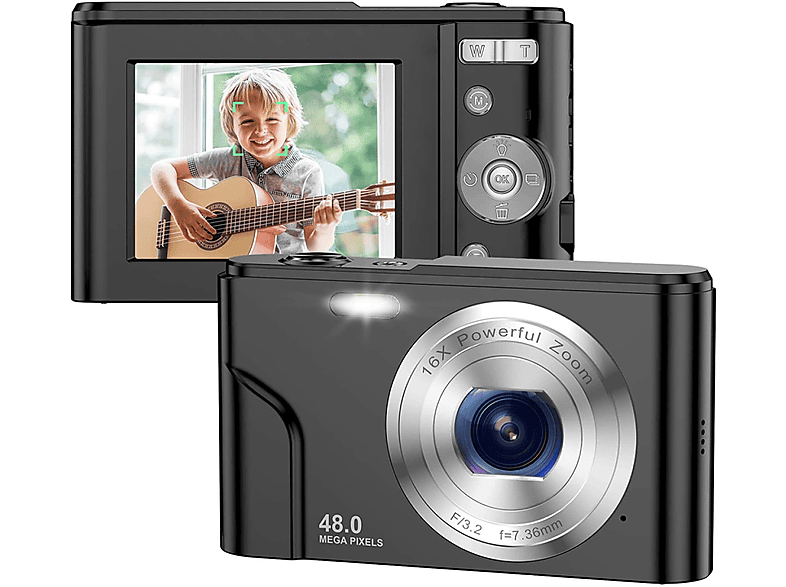 NEVEANCE Digitalkamera Digital Kamera Schwarz | MediaMarkt