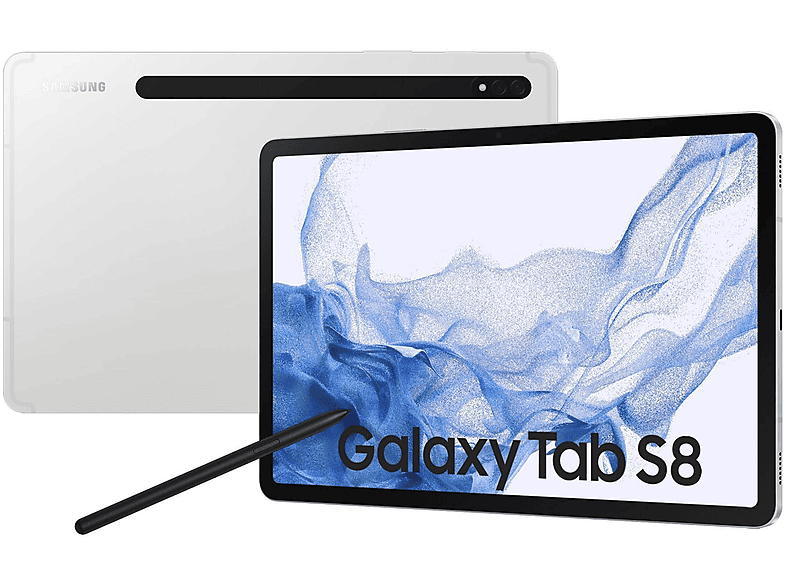 SAMSUNG GALAXY TAB S8 WIFI, Tablet, 128 GB, 11 Zoll, Silver | MediaMarkt