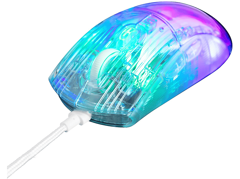 DELTACO GAMING DM330 Maus, transparent | MediaMarkt