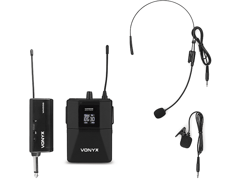 VONYX WM55B Draadloze microfoon Zwart | MediaMarkt
