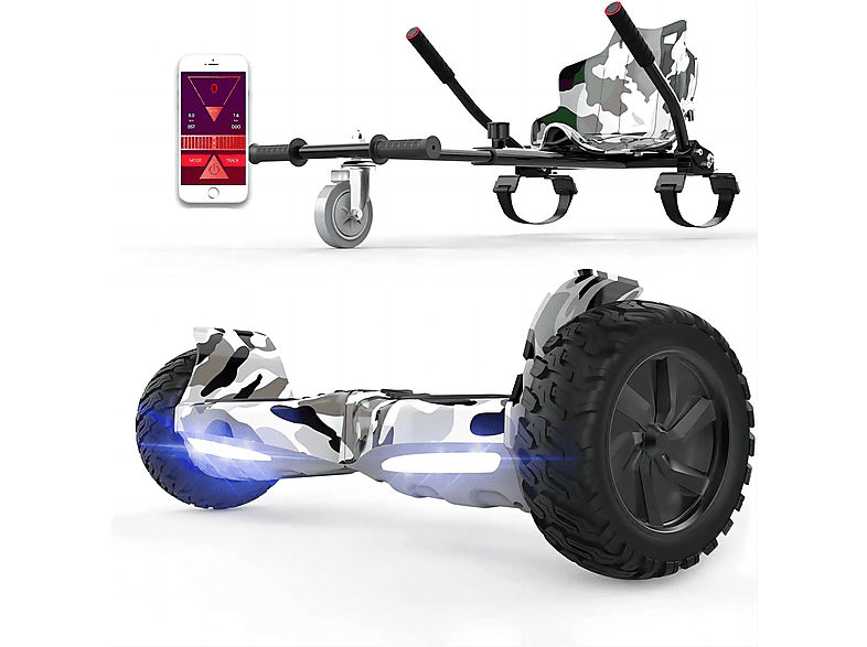 CITYSPORTS HM2 Hoverboard mit Sitz Balance Board (8,5 Zoll, Armeegrün ...