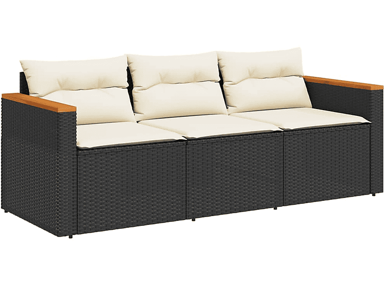 VIDAXL 365829 Gartensofa, Schwarz | MediaMarkt