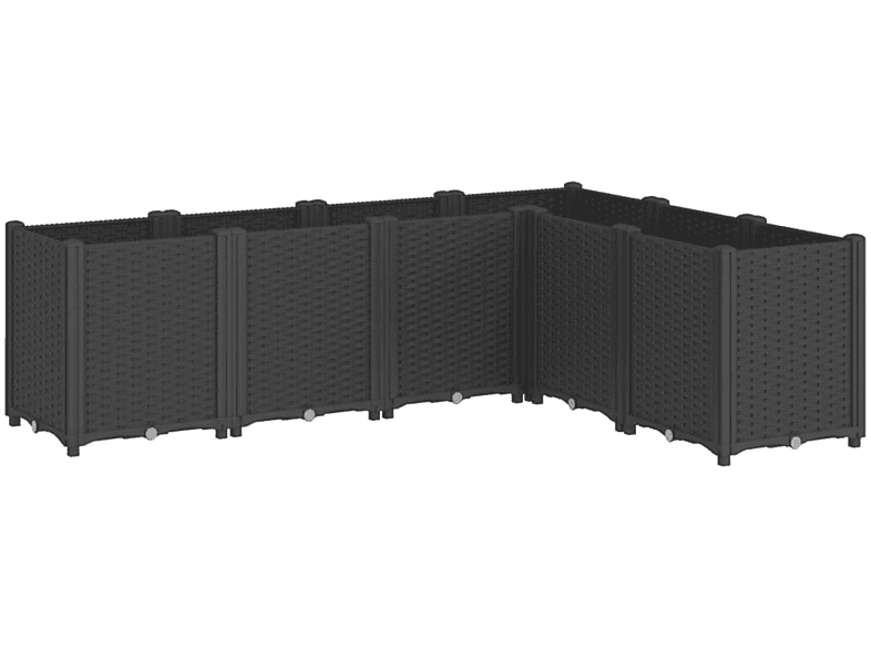 VIDAXL 367863 Pflanzkübel Schwarz | MediaMarkt