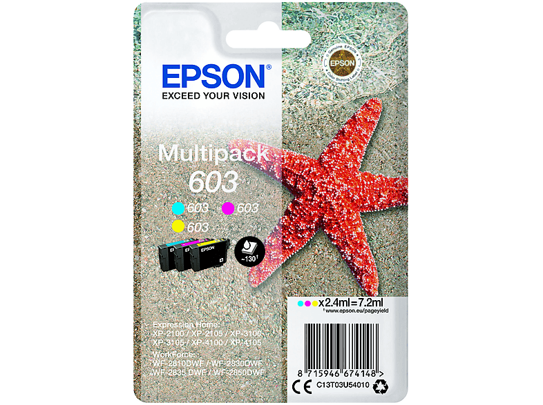 EPSON Cartuccia Multipack 3-colours 603 Ink | MediaWorld.it