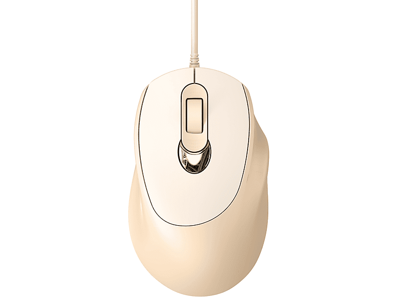 Ratón con cable | KINSI v2, Con cable, 1600 ppp, Nata | MediaMarkt