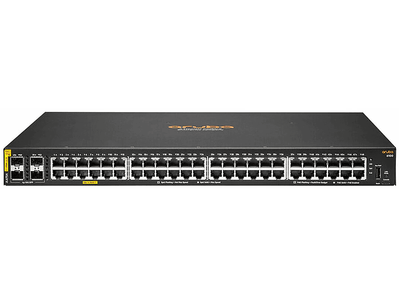 ARUBA Aruba 6100 48G Class4 PoE 4SFP+ 370W Switch | MediaMarkt