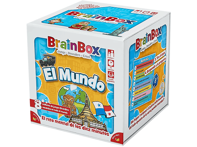 Juego de mesa | ASMODEE BrainBox El mundo, edad recomendada: 8 año(s), 1+ jugadores | MediaMarkt