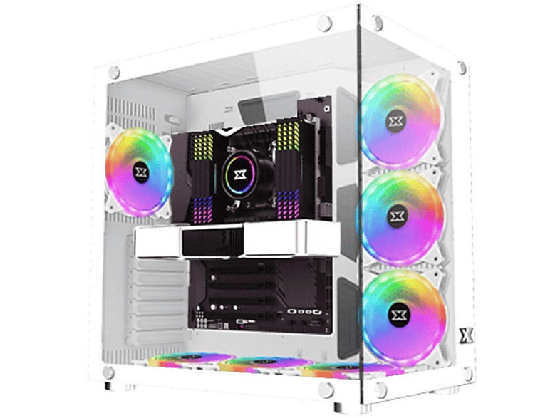 XIGMATEK AQUA Aquarius Plus Arctic Computer-Gehäuse, Weiß | MediaMarkt