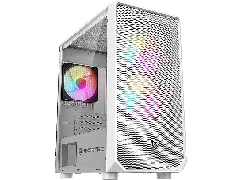 Chasis PC | Nfortec DYS White Torre Gaming NFORTEC, Blanco | MediaMarkt