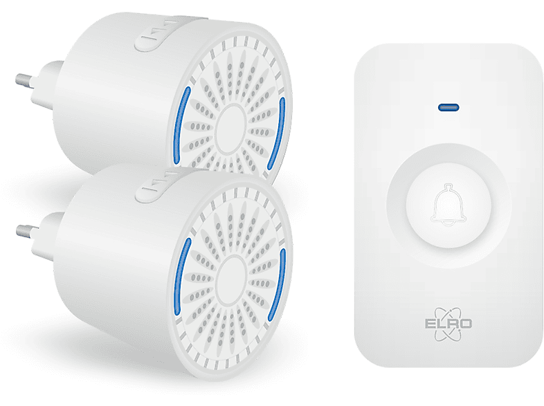 ELRO ELRO DB2000PL-P1C2W Draadloze deurbel Wit | MediaMarkt