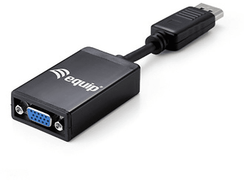 EQUIP 133435 DisplayPort-zu-VGA-Adapter, Schwarz | MediaMarkt